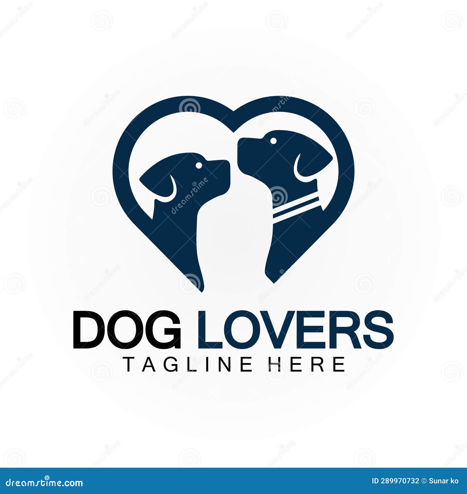 Dog Lovers Logo Design Vector Template Stock Vector - Illustration of ...