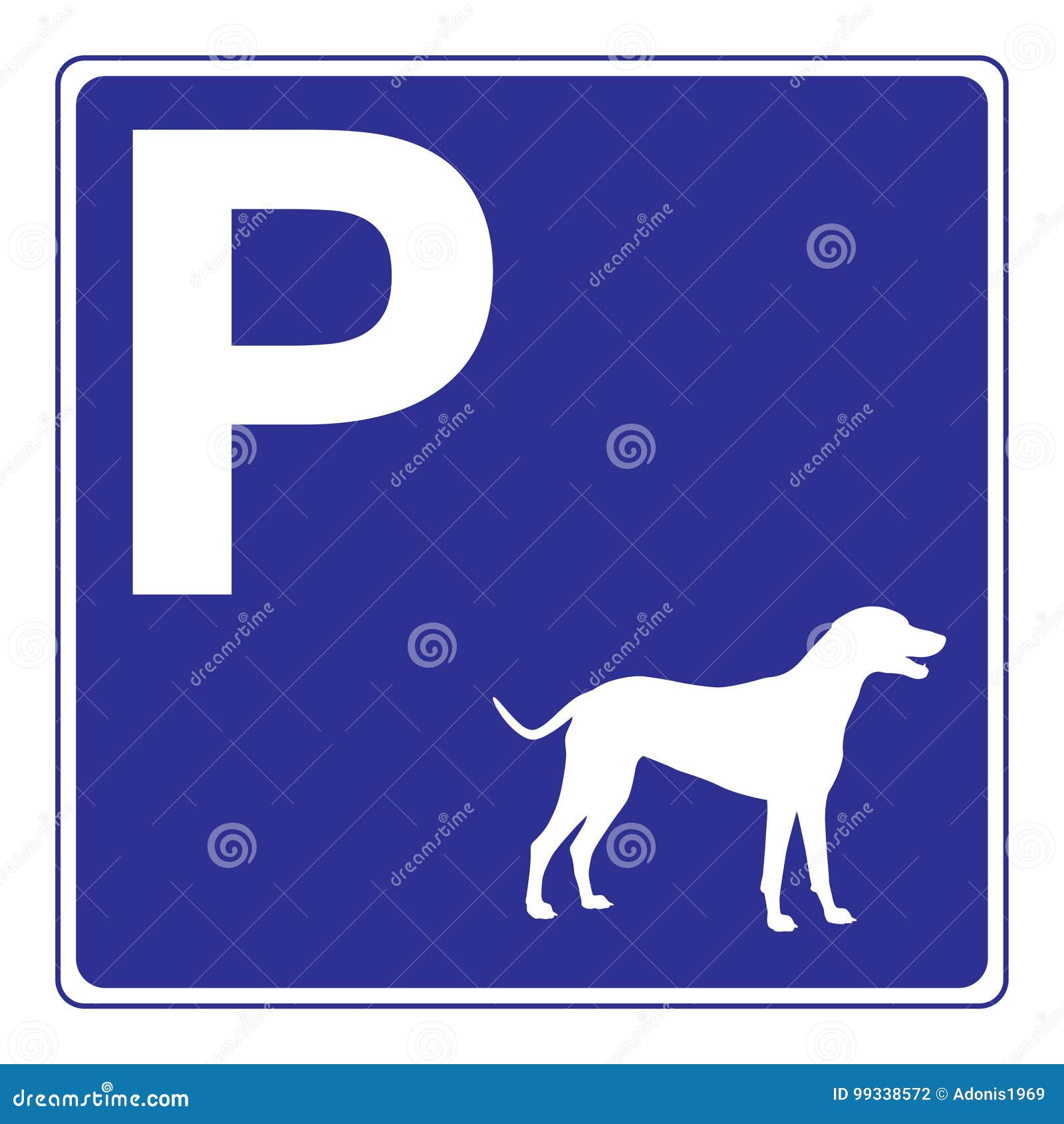 Dog park sign stock vector. Illustration of graphical - 99338572