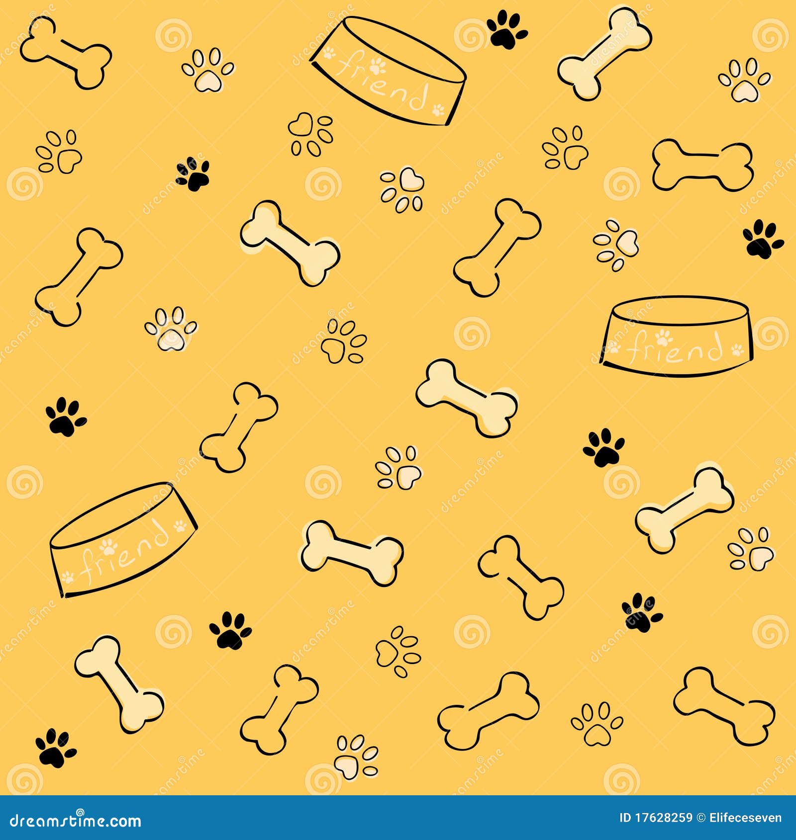 Dog pattern stock vector. Illustration of drawing, icon - 17628259