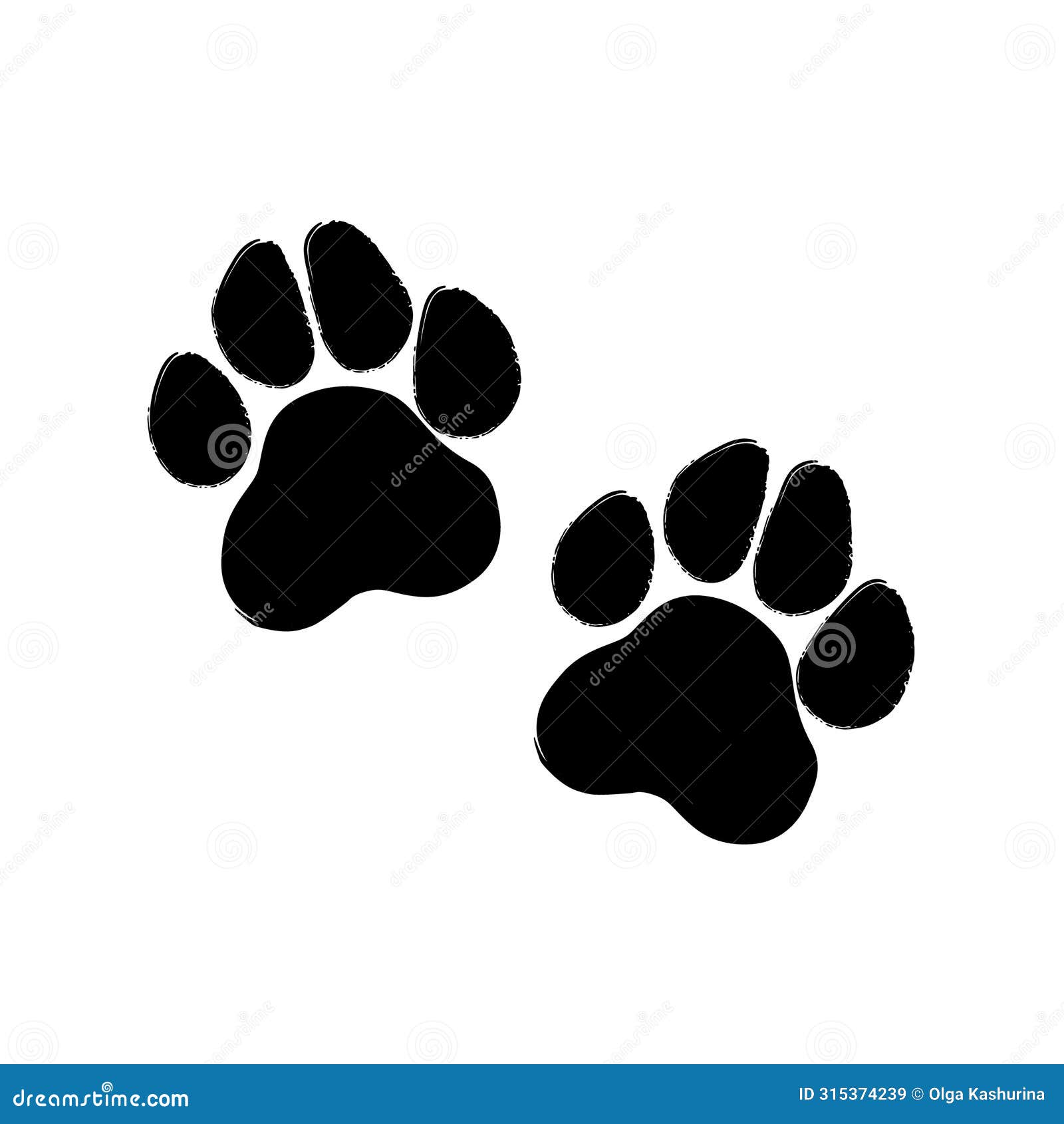 Dog Paw Print. Paw Icon. Vector Illustration.. Stock Vector ... Dog Paw Print. Paw Icon. Vector Illustration.. Stock Vector ...