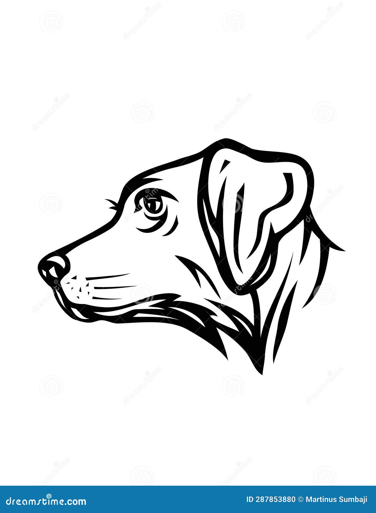 Dog Pet Animal Face Drawing Stock Vector - Illustration of brand ...