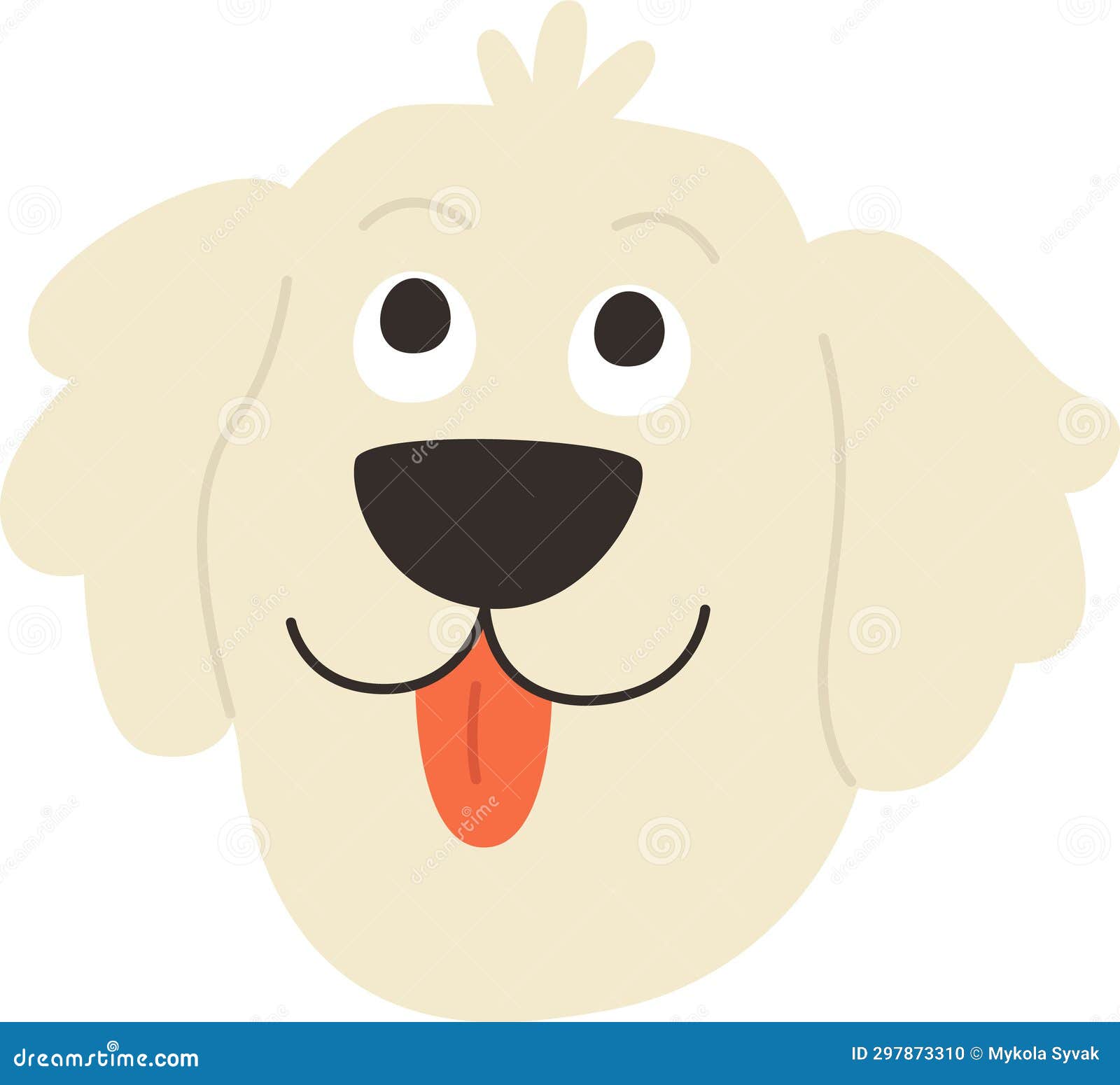 Dog Pet Face stock illustration. Illustration of adorable - 297873310