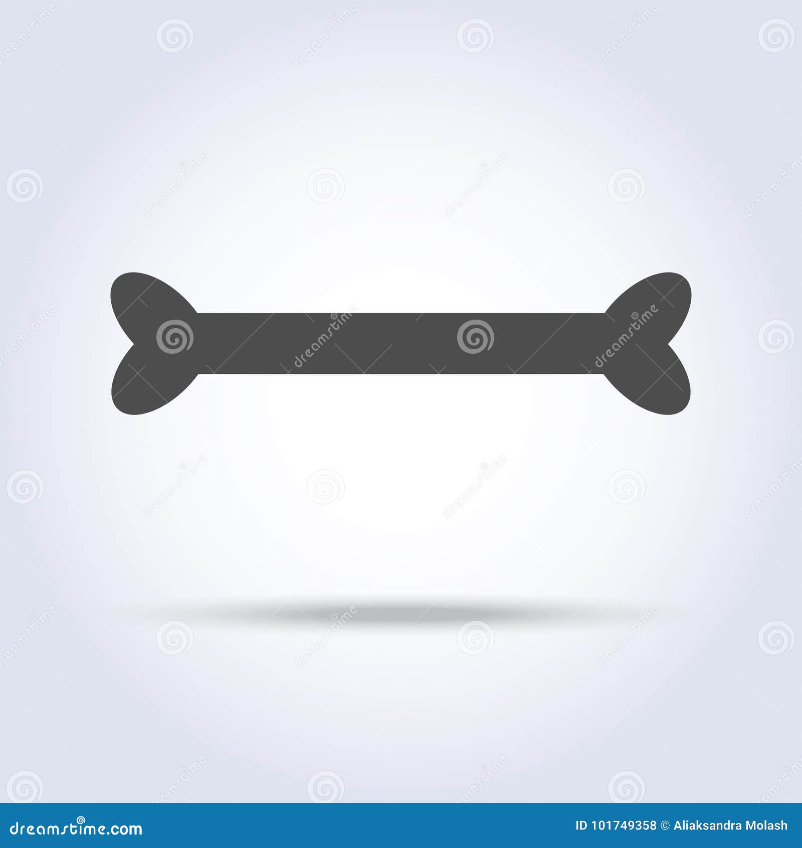 Dog pirate bone gray icon stock vector. Illustration of meal - 101749358