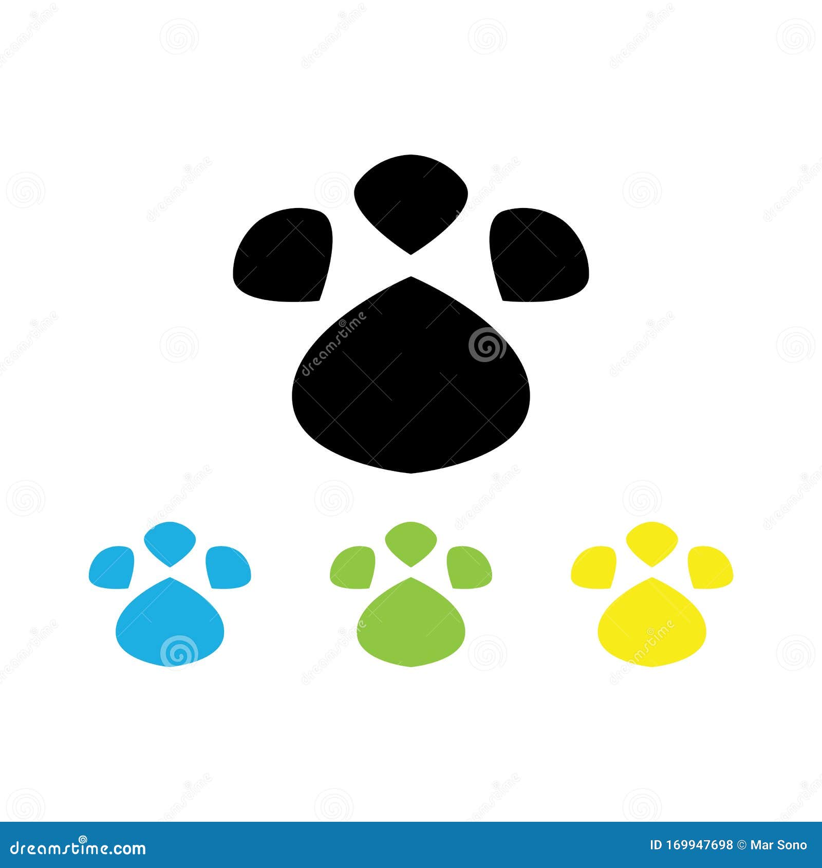 DOG Print Icon Vector Logo Eps Stock Vector - Illustration of icon ...
