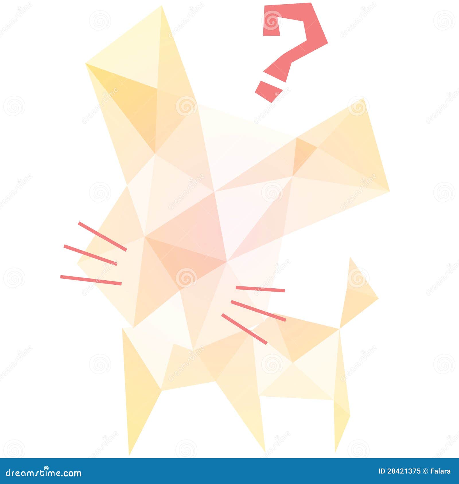 Dog Questioning Cubist Style Stock Vector - Illustration of small, idea ...