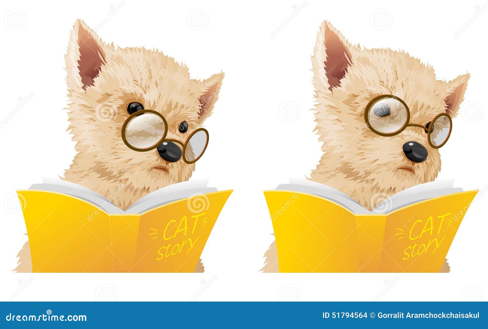 Dog read stock vector. Illustration of vector, puppy - 51794564