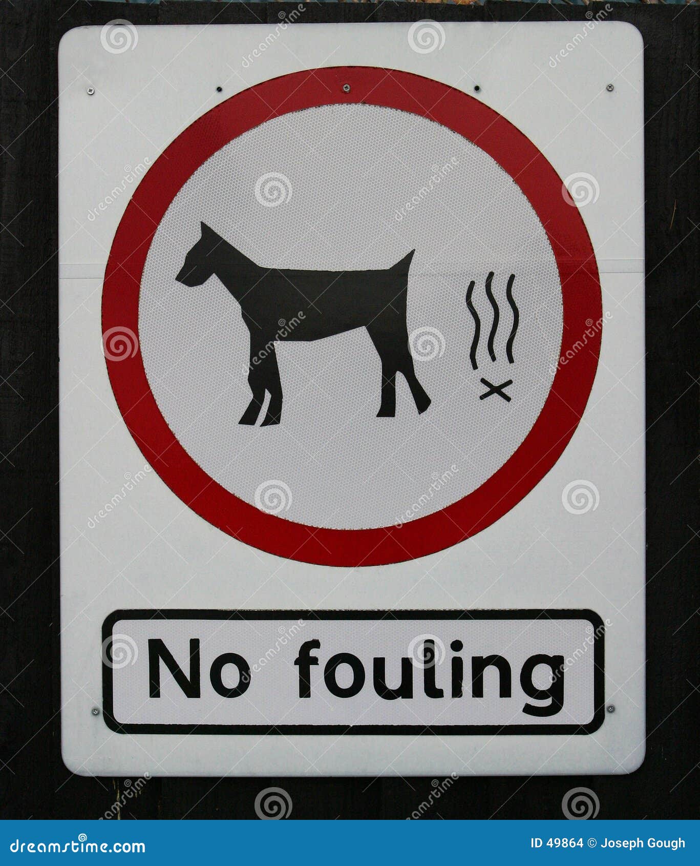 Dog Road Sign, No Fouling Warning Stock Photo - Image of sign, park: 49864