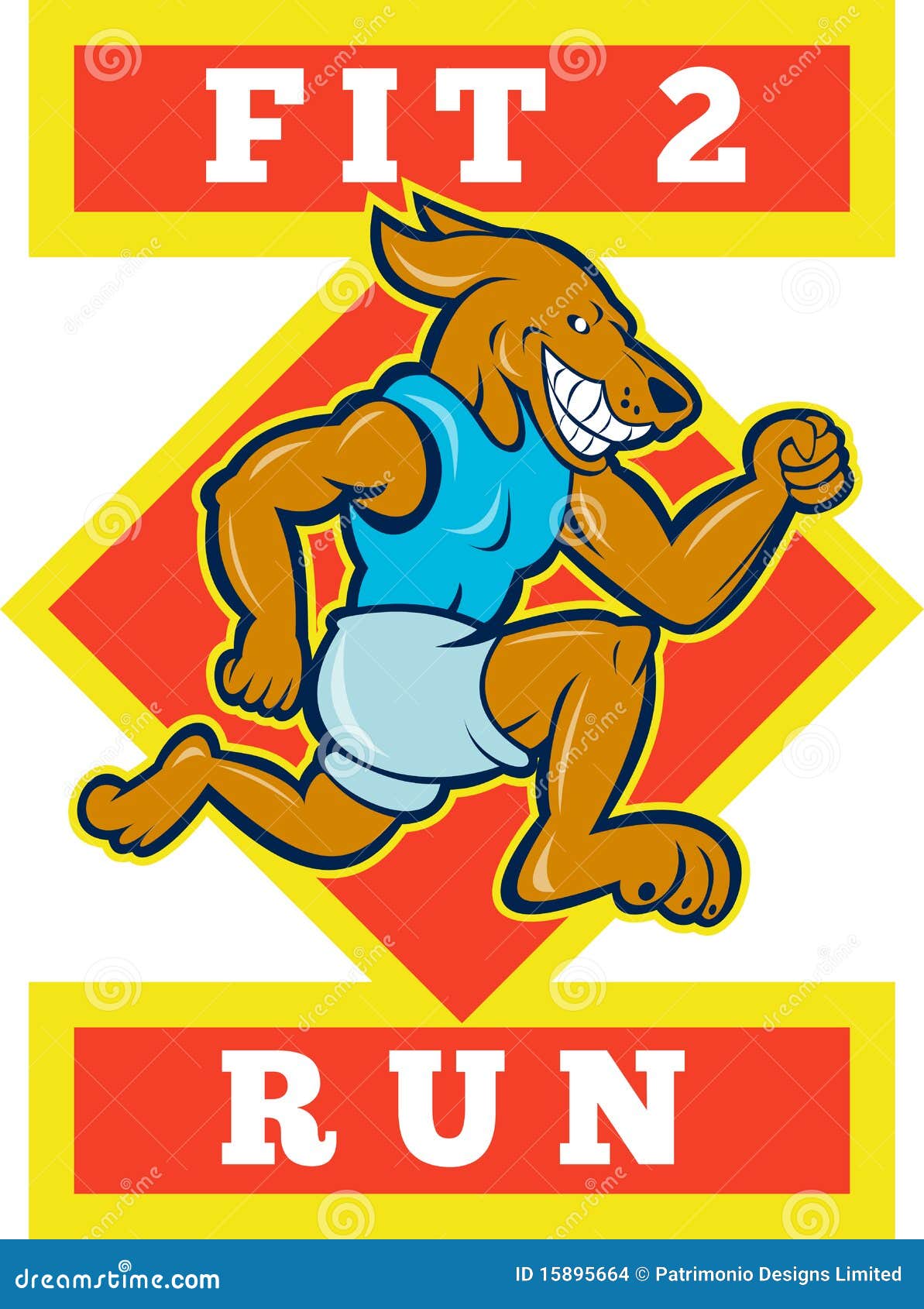 Running Jogging Logo Cartoon Vector | CartoonDealer.com #41157795