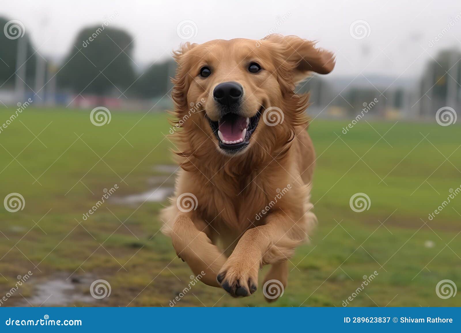 Dog Running and Jumping. AI Generated Stock Illustration - Illustration ...