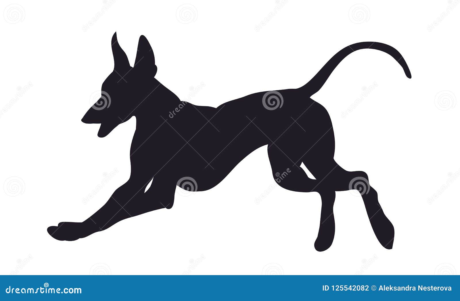 Dog Runs Silhouette, Vector Stock Vector - Illustration of energy ...