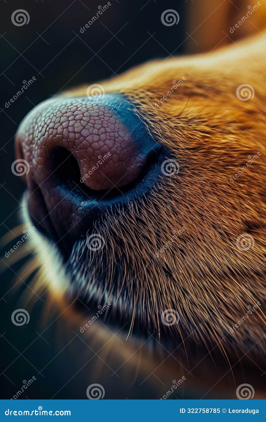 Dog s nose close-up stock illustration. Illustration of shepherd ...