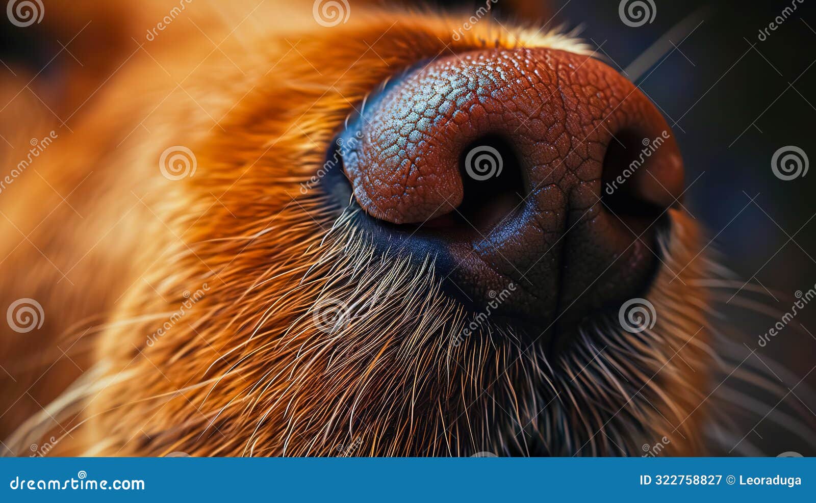 Dog s nose close-up stock illustration. Illustration of mammal - 322758827