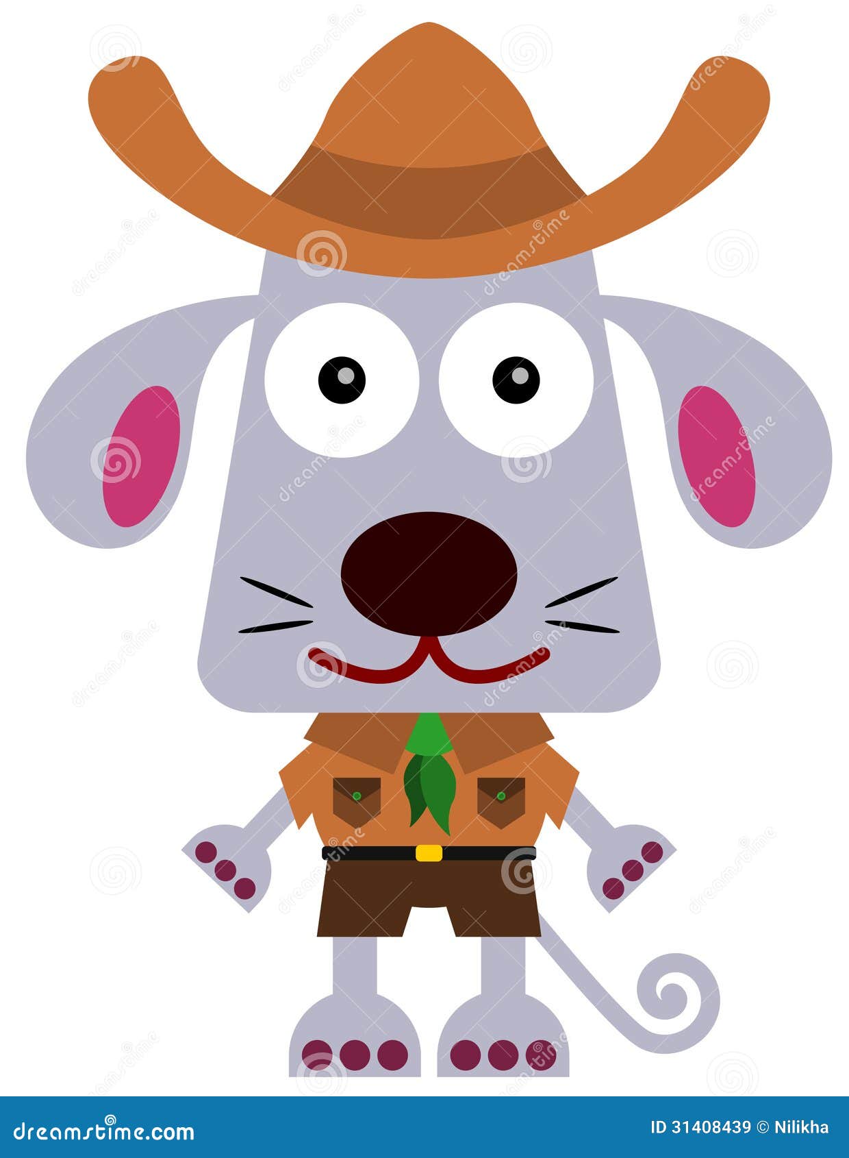 Dog scout stock illustration. Illustration of animal - 31408439