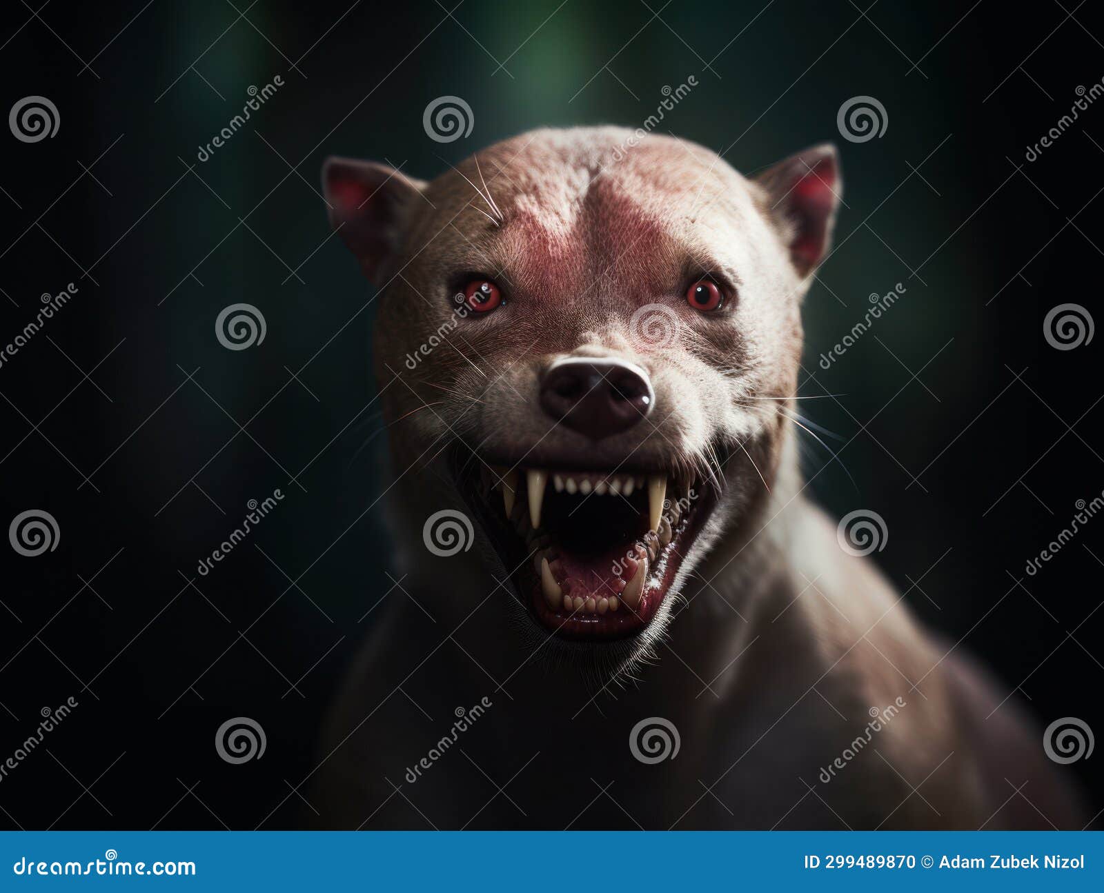 A dog with sharp teeth stock illustration. Illustration of generative ...