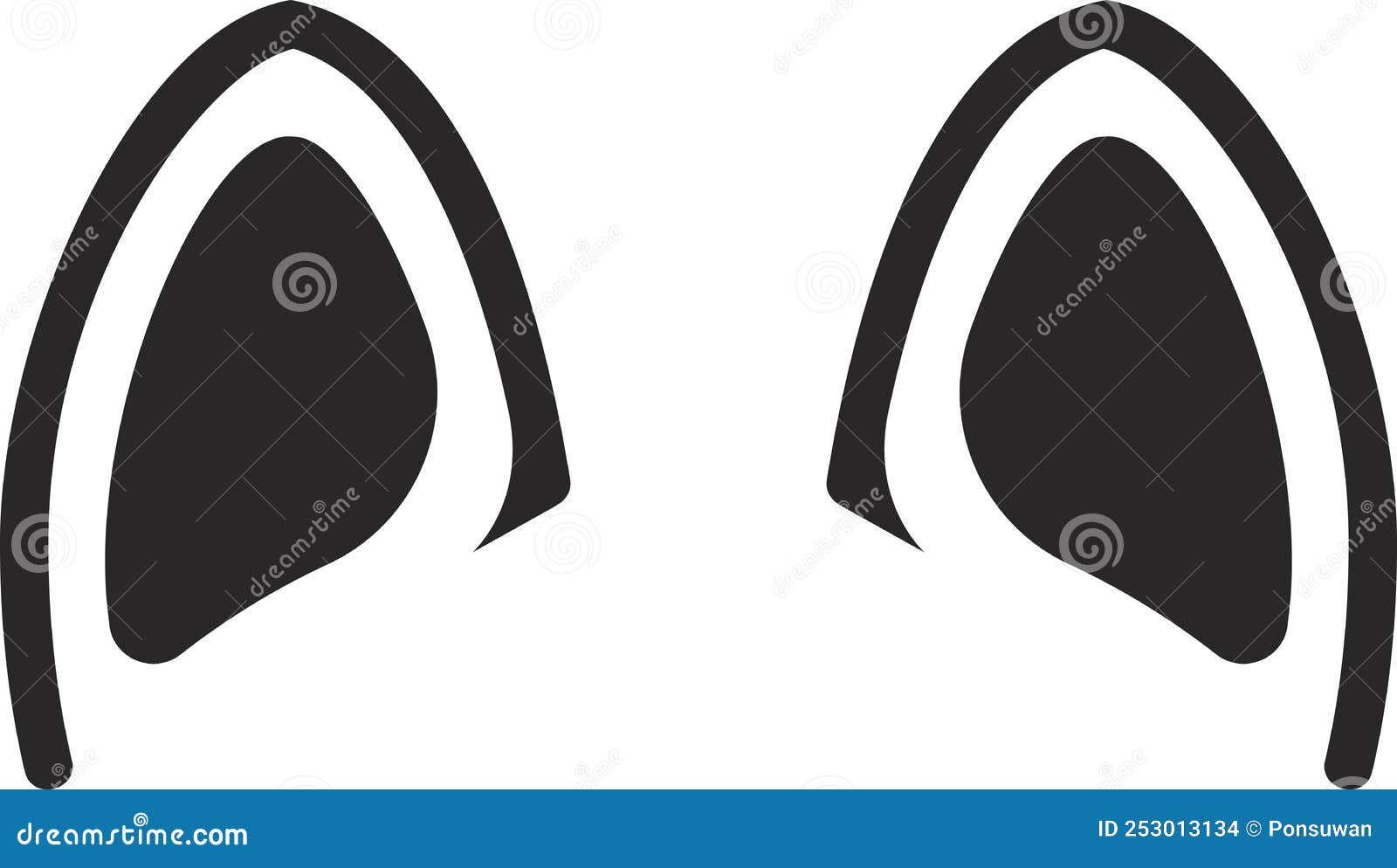 Dog Shiba Ear Icon. Vector Illustration Stock Vector - Illustration of ...