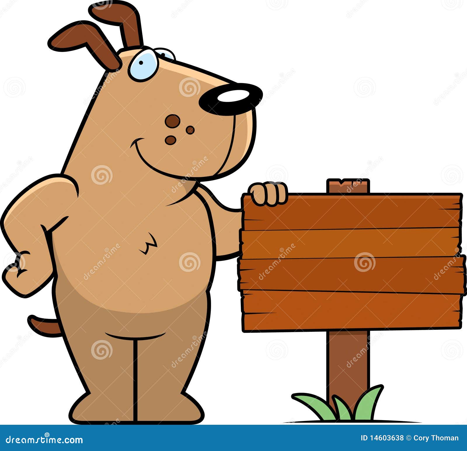 Dog Sign stock vector. Illustration of animal, cartoon - 14603638