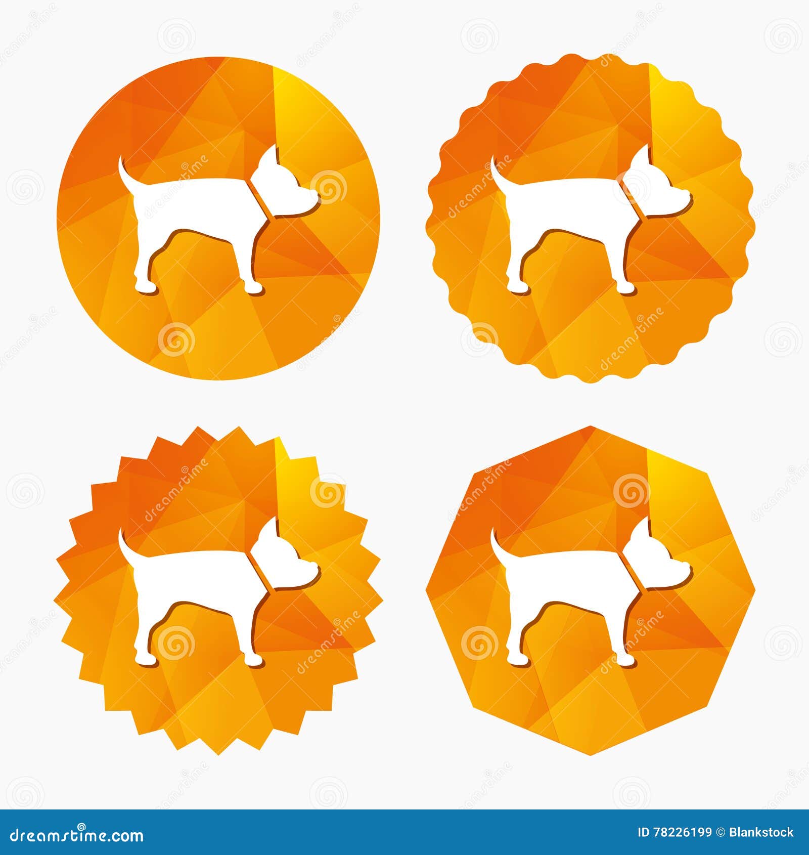 Dog sign icon. Pets symbol stock vector. Illustration of concept - 78226199