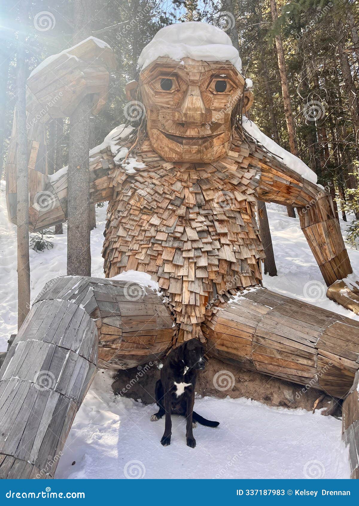 Wooden Troll Sculpture At Coastal Maine Botanical Gardens In Boothbay ...