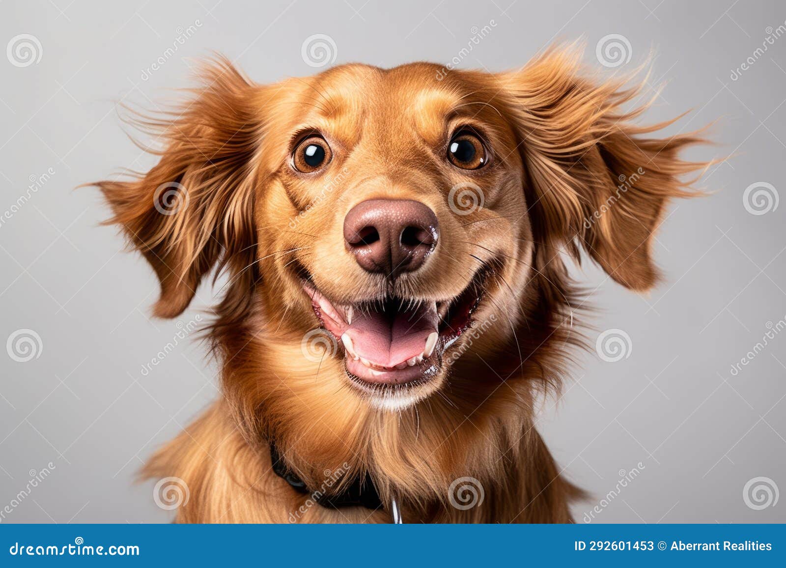 A Dog is Smiling and Looking Up at the Camera Stock Illustration ...
