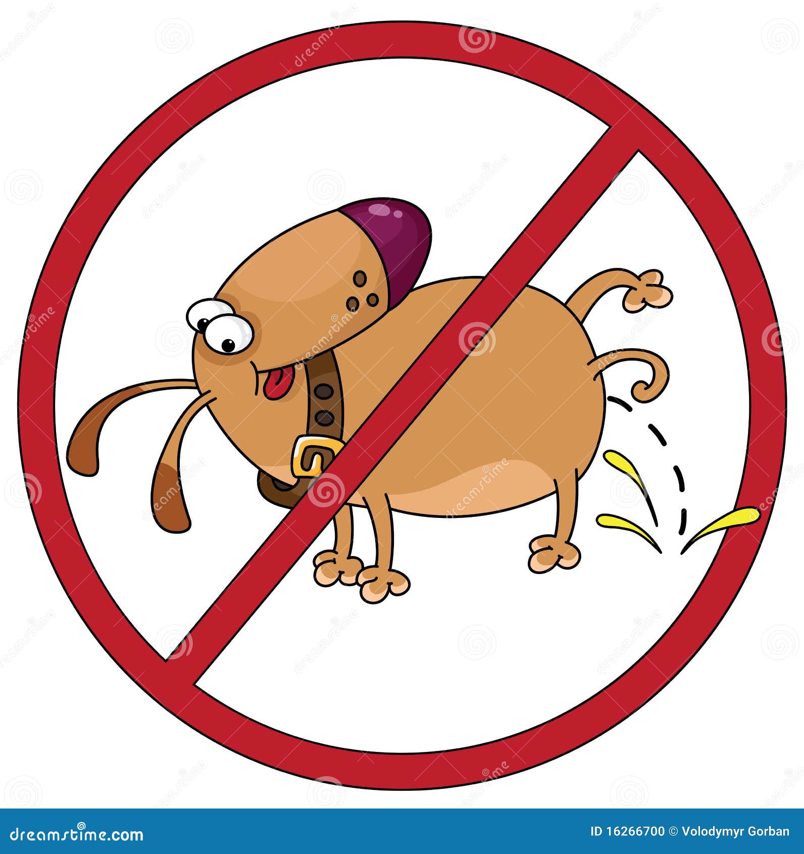 Dog stop stock vector. Illustration of symbol, disallowed - 16266700