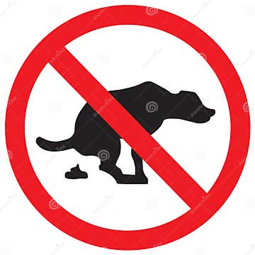 Dog stop sign stock vector. Illustration of pound, isolated - 21156854