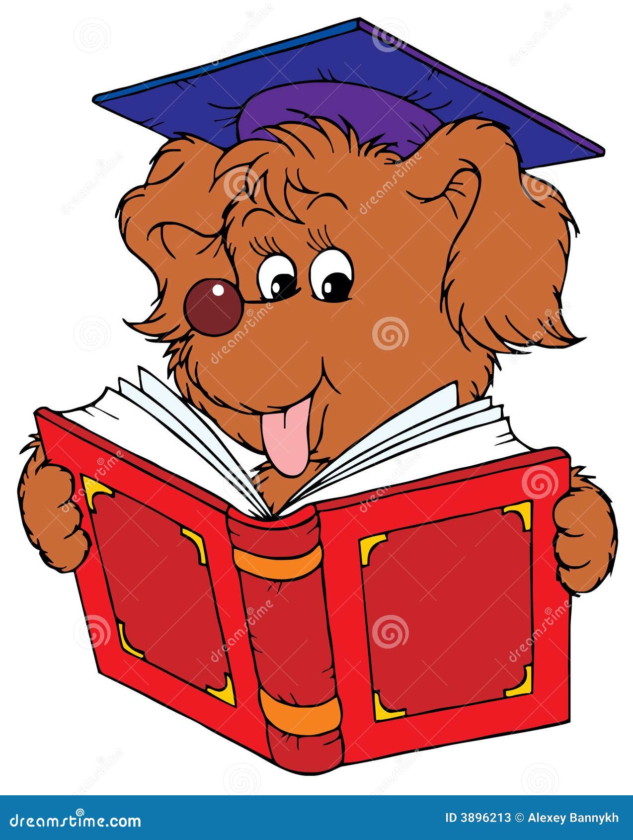 Dog Student stock vector. Illustration of animal, canine - 3896213