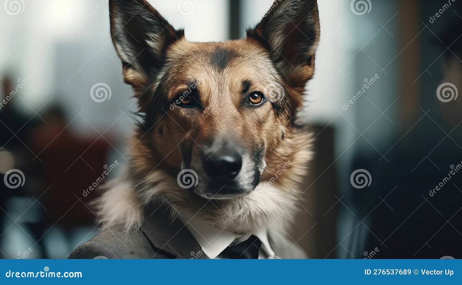 Dog in Suit. Successful Businessman Stock Illustration - Illustration ...