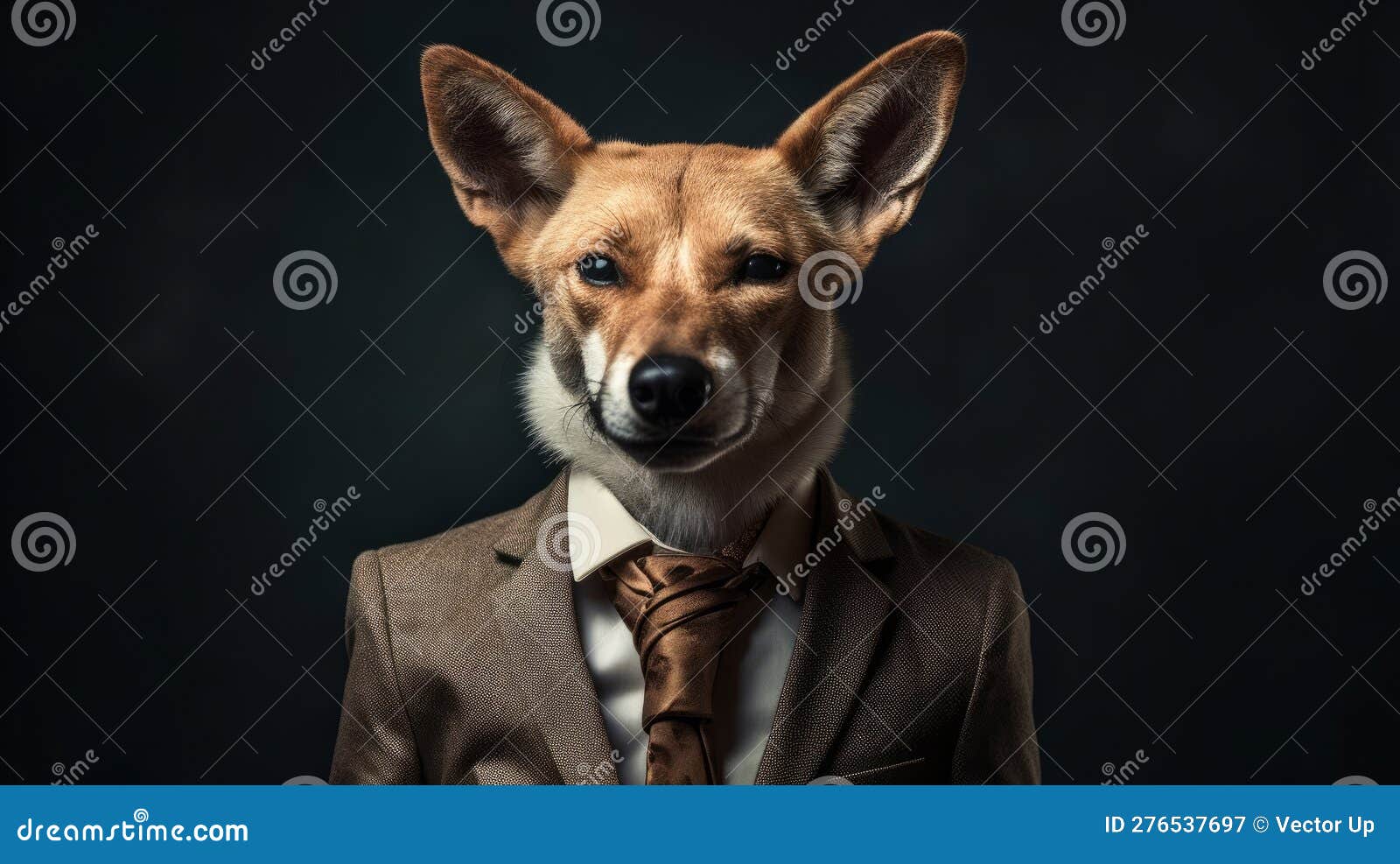 Dog in Suit. Successful Businessman Stock Illustration - Illustration ...