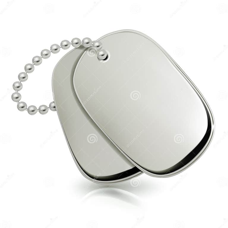 Dog Tag stock vector. Illustration of label, individuality - 14044041