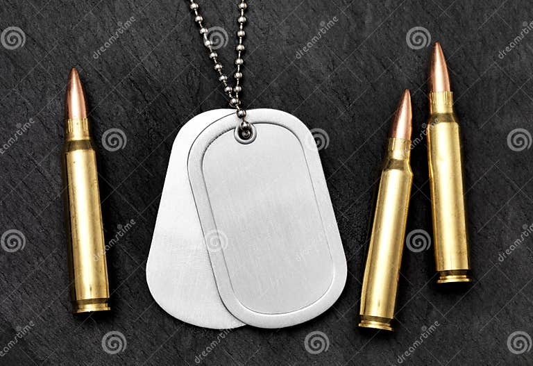 Dog Tag stock photo. Image of bullet, copy, neckwear - 45902350