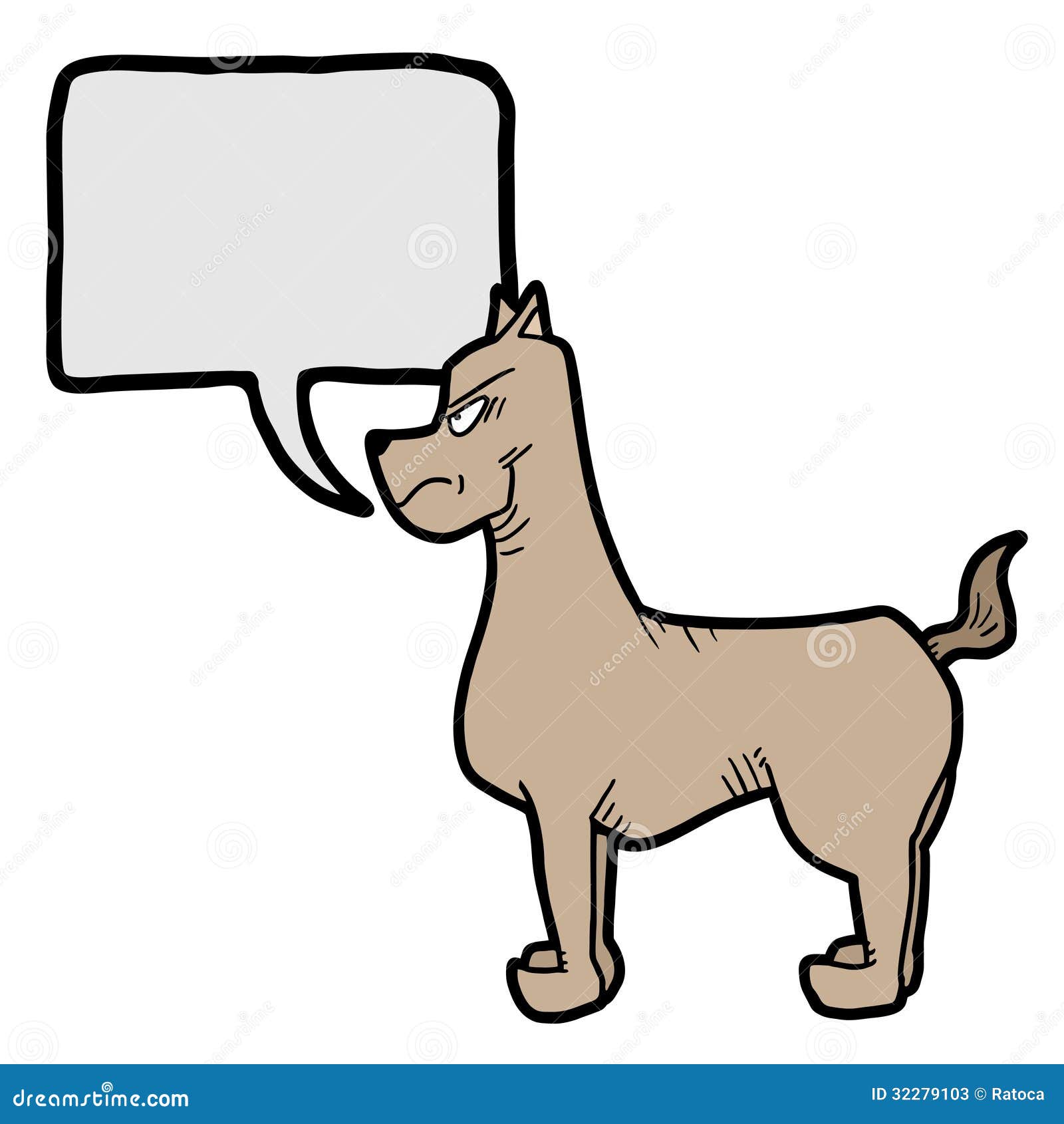 Dog talking stock vector. Illustration of history, animal - 32279103