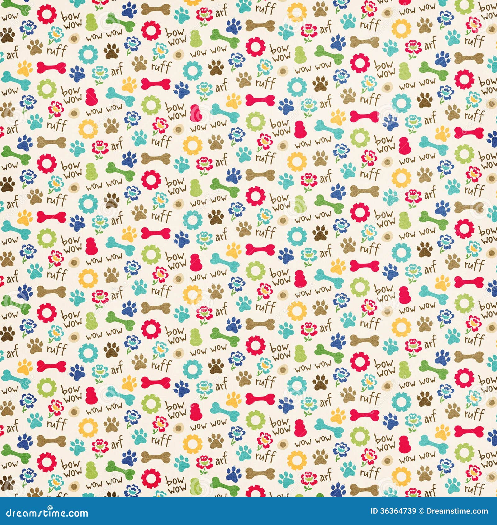 Dog-Themed Pattern Royalty Free Stock Images - Image: 36364739
