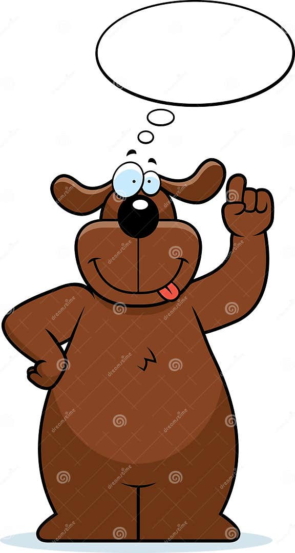 Dog Thinking stock vector. Illustration of thought, bubble - 11845241