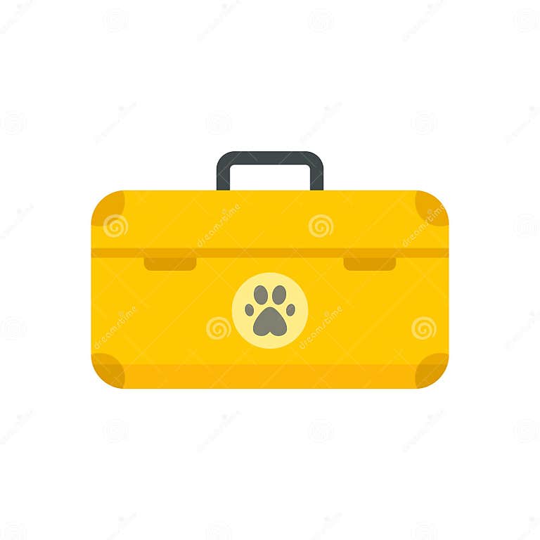 Dog Tool Box Icon Flat Isolated Vector Stock Vector - Illustration of ...