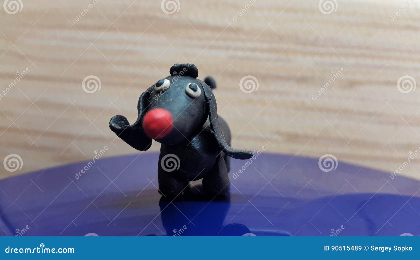 Toys Dog. Handmade from Plasticine Stock Image - Image of little ...