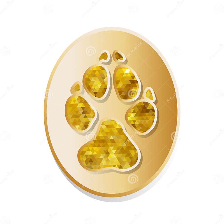 Dog track icon vector stock vector. Illustration of drop - 42007377