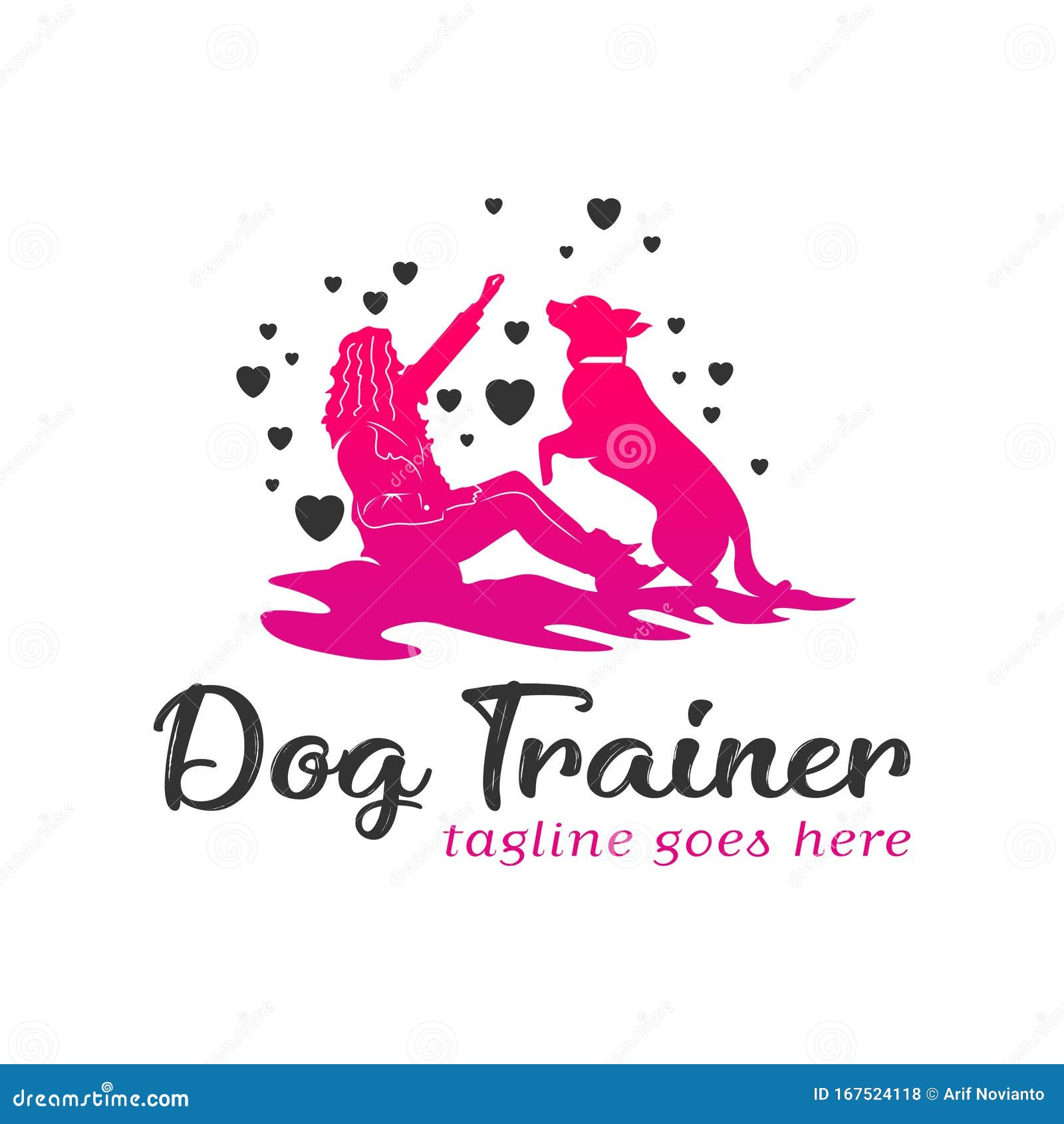 Dog Training Logo Design Template Stock Vector - Illustration of ... Dog Training Logo Design Template Stock Vector - Illustration of ...