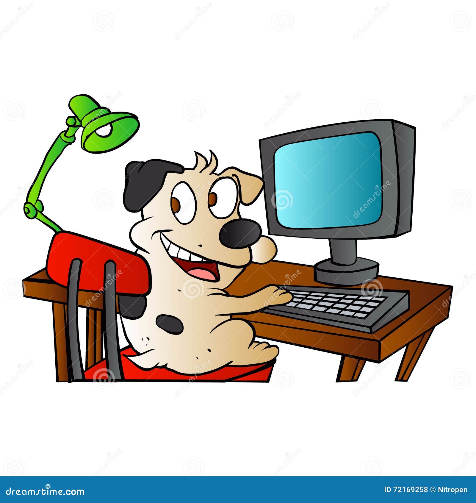 Dogs Playing Computer Cartoons
