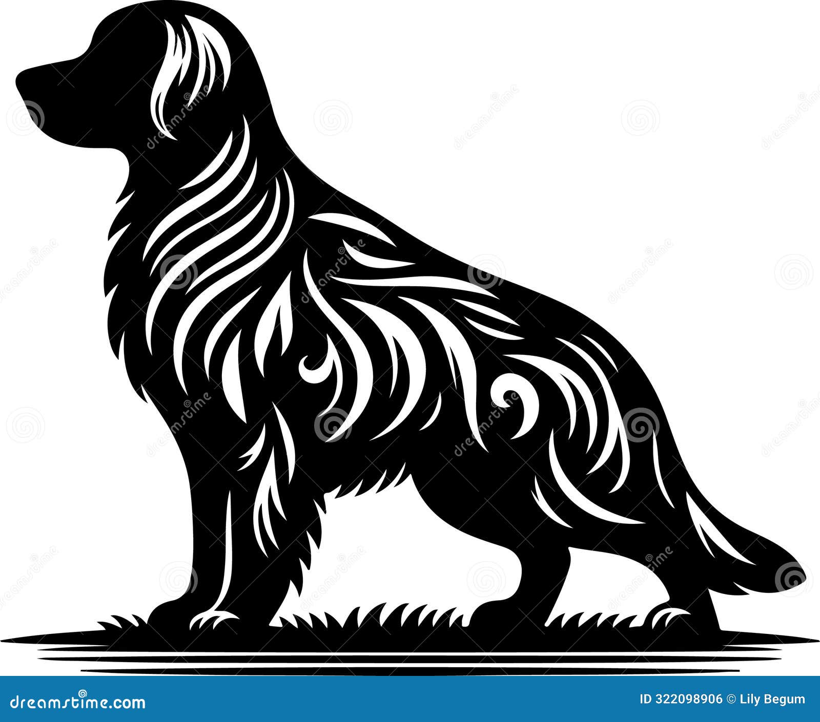 Dog Vector Art and Illustration Stock Vector - Illustration of print ...