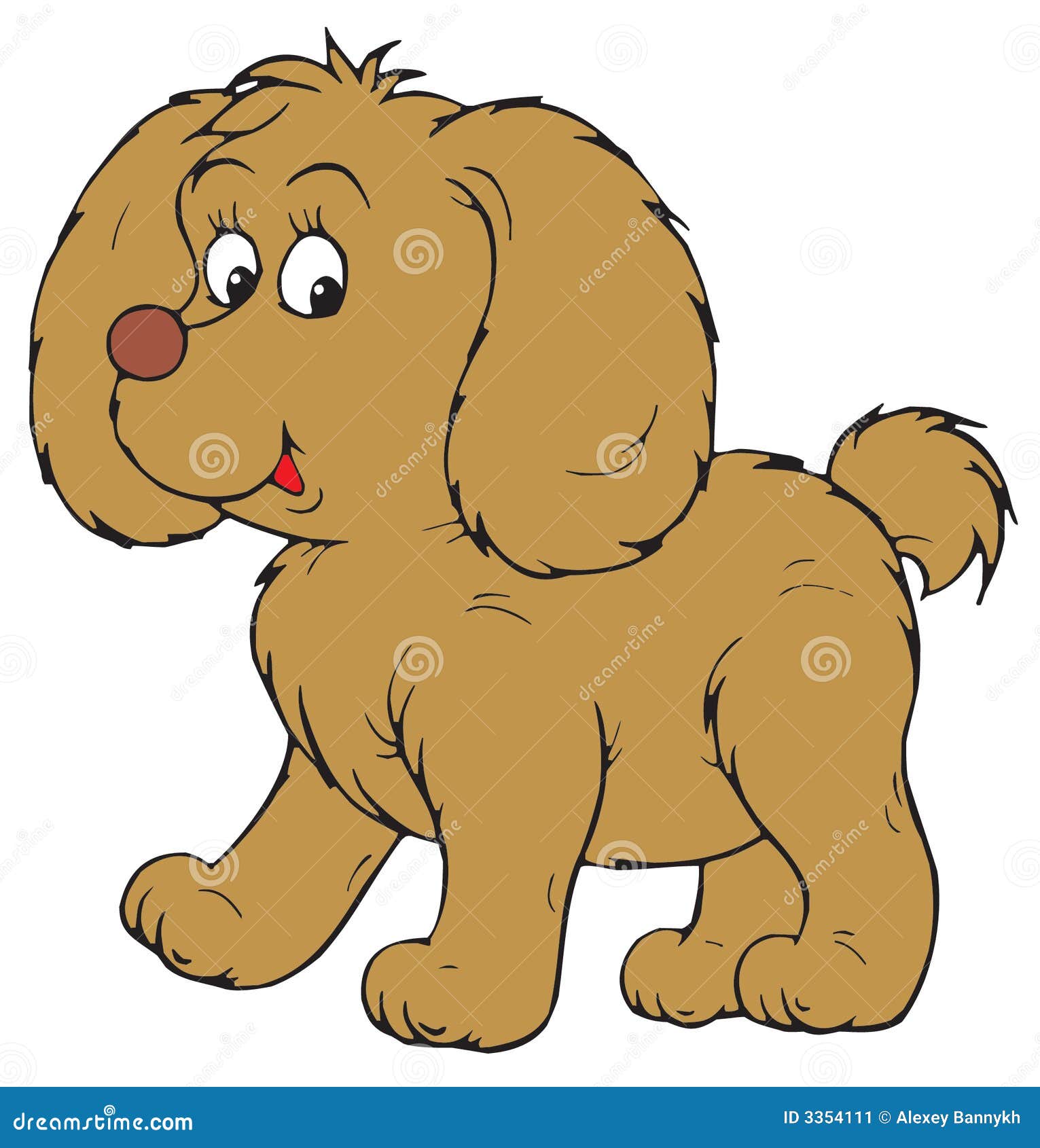 Dog (vector clip-art) stock vector. Illustration of drawing - 3354111