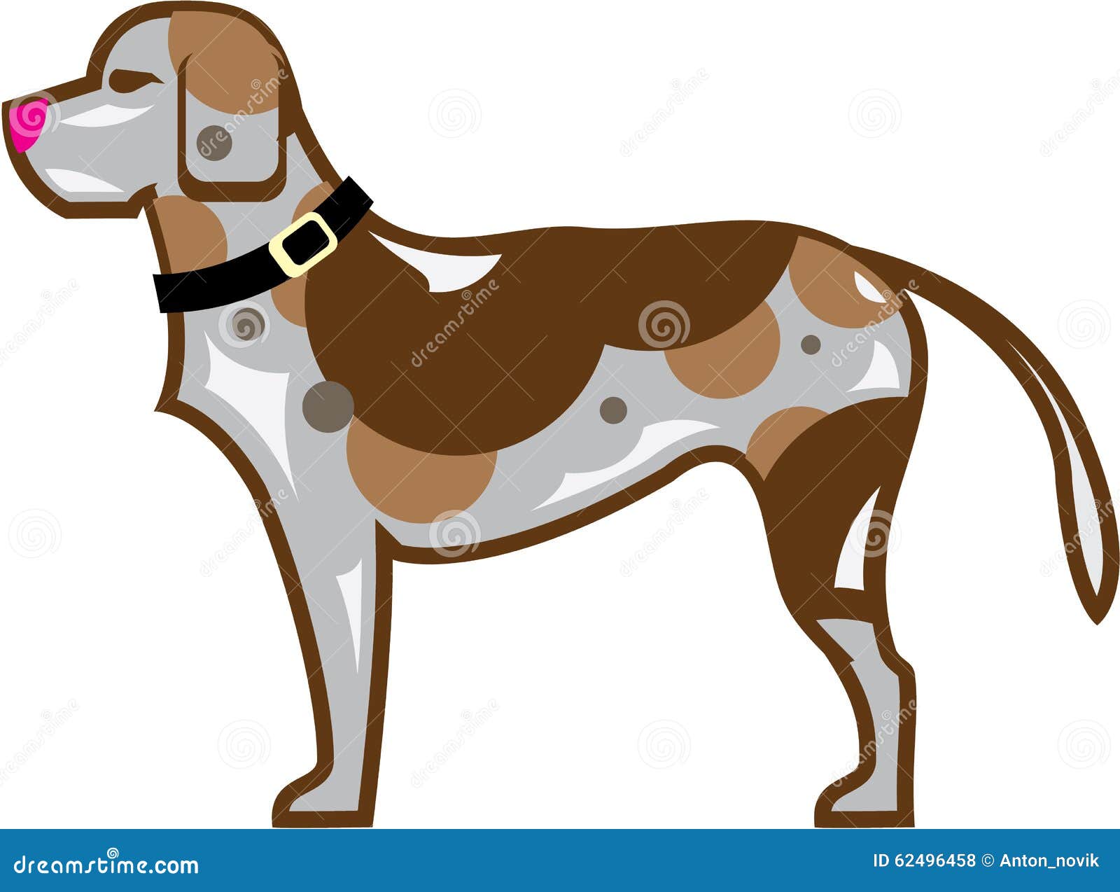 Dog vector file stock vector. Illustration of hound, field - 62496458