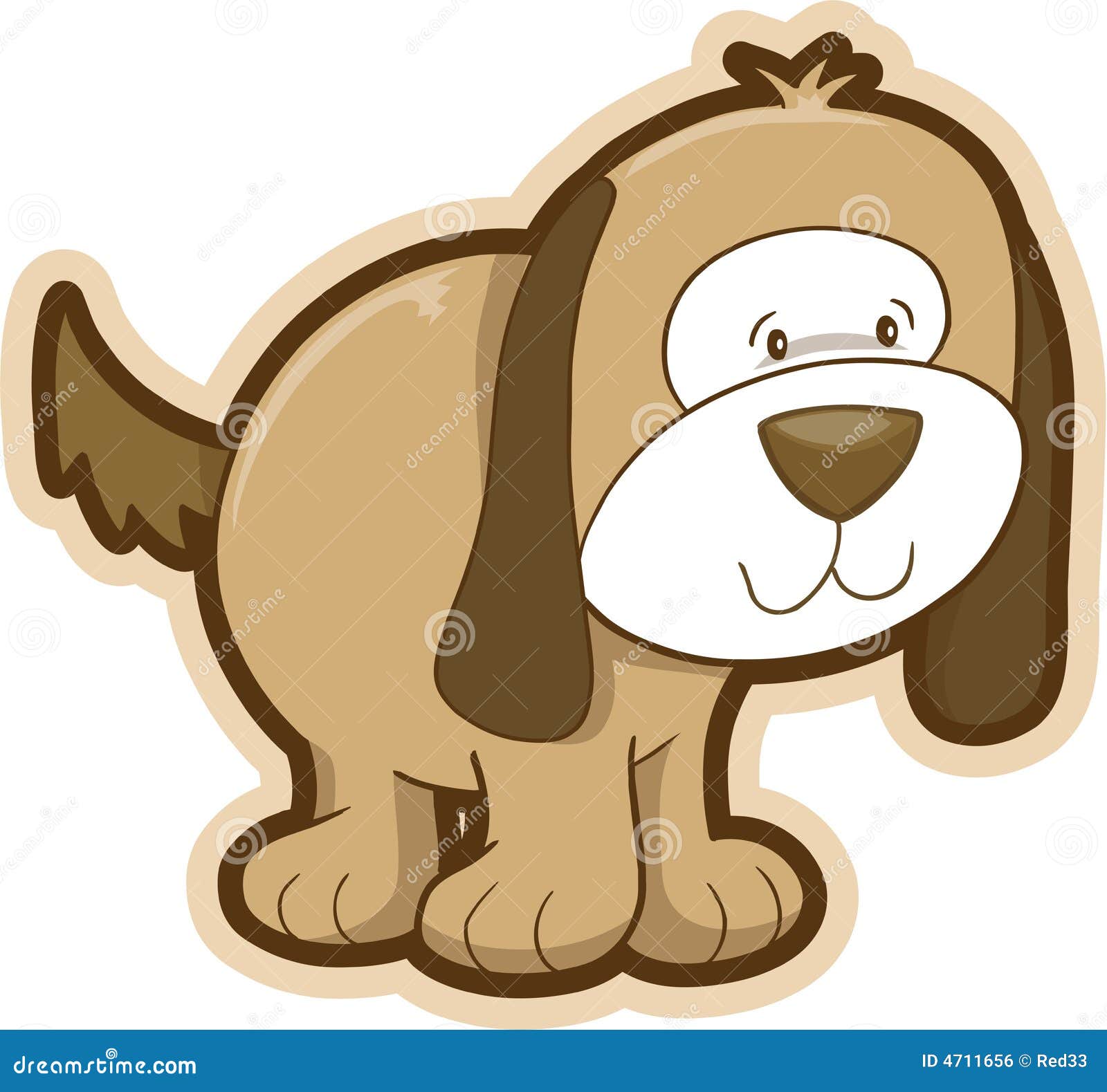 Dog Vector Illustration stock vector. Illustration of clip - 4711656