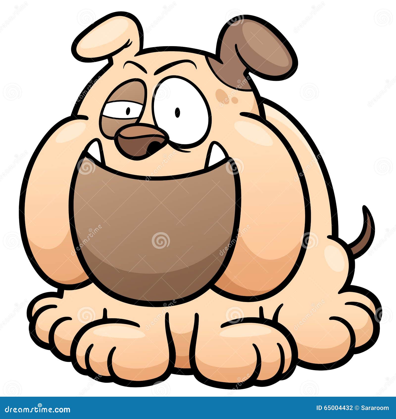 Dog stock vector. Illustration of happy, mutt, cartoon - 65004432