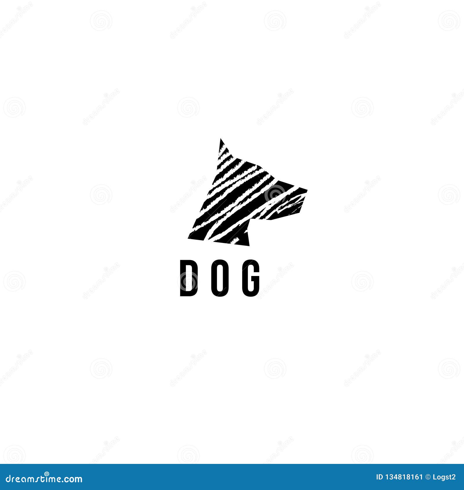 Dog Vector Logo. Dog Vector Icon Stock Vector - Illustration of store ...