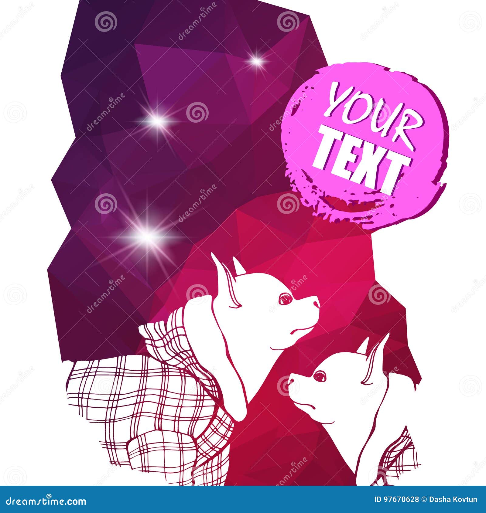 Dog Vector Small Drawing Illustration Pet Stock Vector - Illustration ...