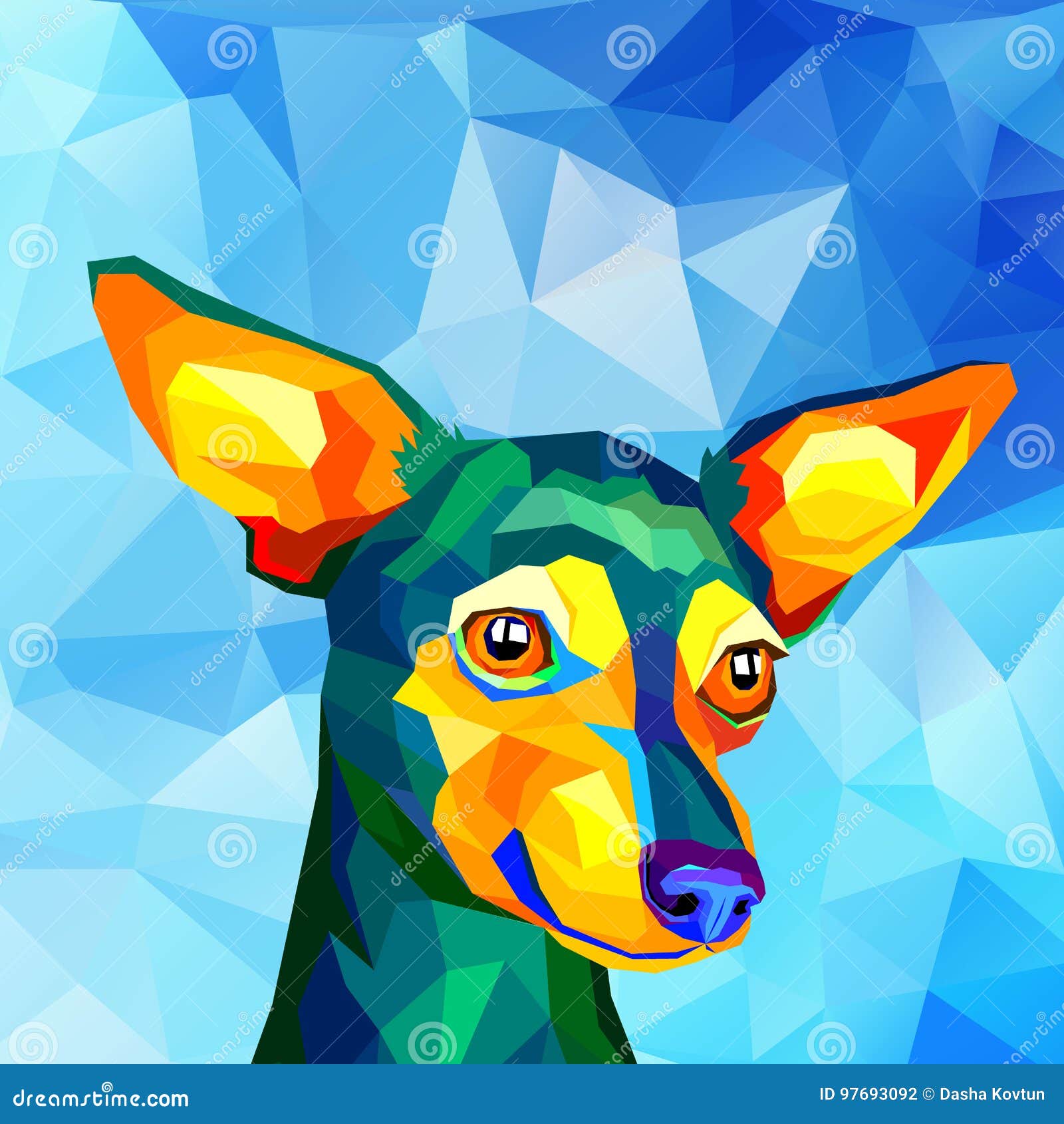 Dog Vector Small Drawing Illustration Pet Stock Vector - Illustration ...