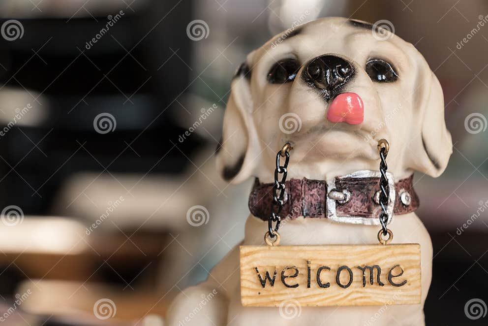 Dog for wellcome. stock photo. Image of poker, object - 66920768