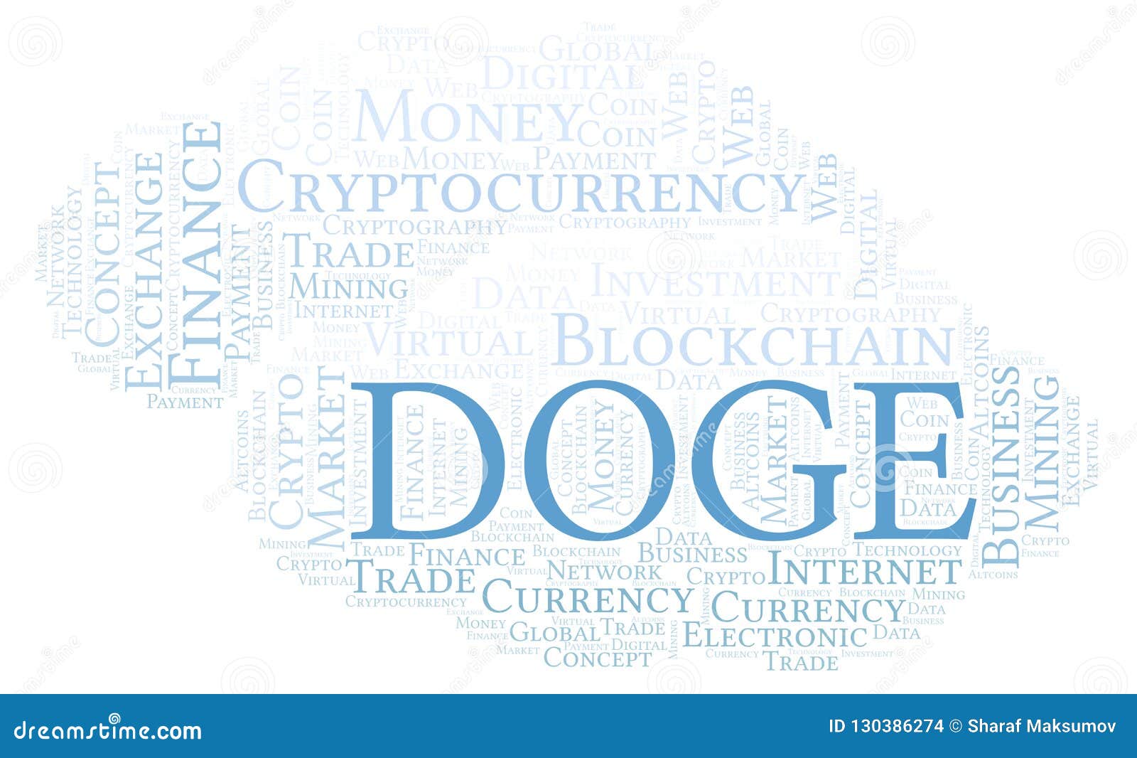 DogeCoin - Cryptocurrency Logo. Vector Illustration | CartoonDealer.com ...