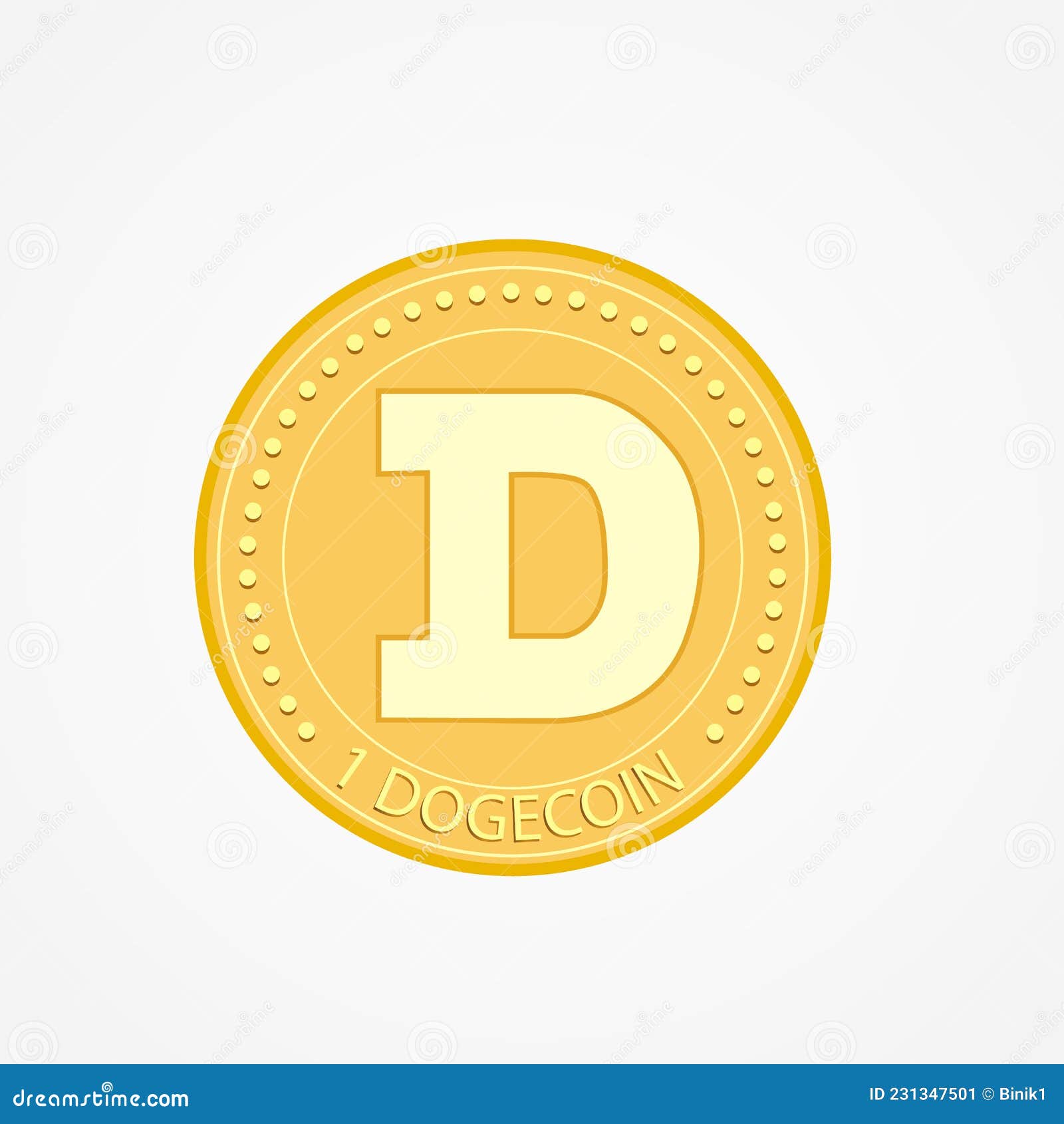 Vector Dogecoin DOGE Logo | CartoonDealer.com #110694485