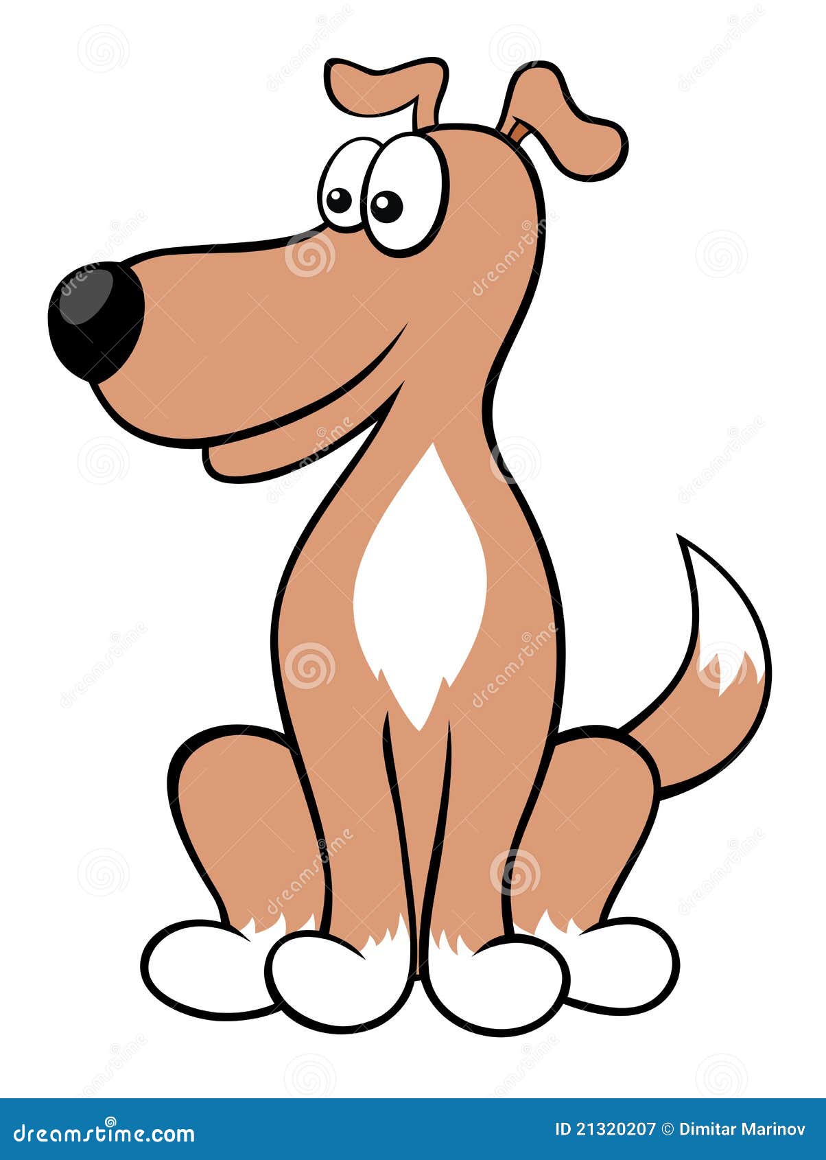 Doggy stock vector. Illustration of doggy, cartoon, vector - 21320207